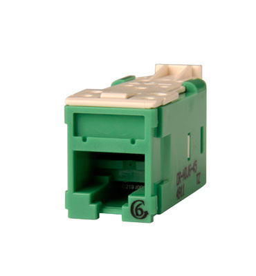 Clarity High Density Jack (HDJ) CAT6, T568A/B, Green | Jacks and ...