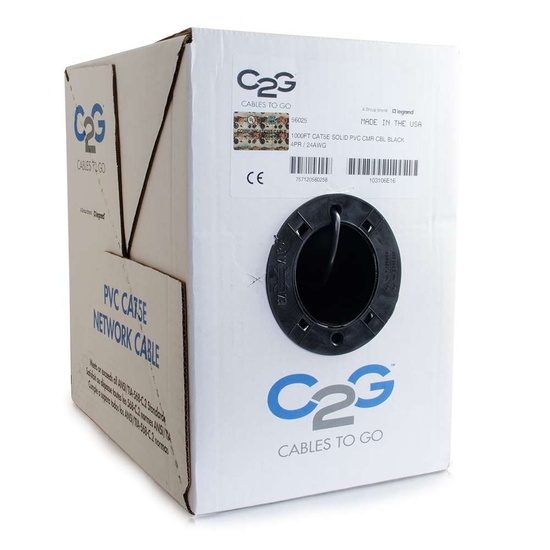 1000ft (304.8m) Cat5e Bulk Unshielded (UTP) Ethernet Network Cable with ...