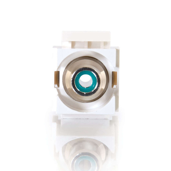 Snap-In Green RCA F/F Keystone Insert Module - White | Audio Adapters ...