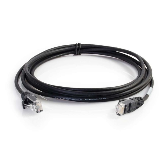 10ft (3m) Cat6 Snagless Unshielded (UTP) Slim Ethernet Network Patch Cable - Black | Data Center ...