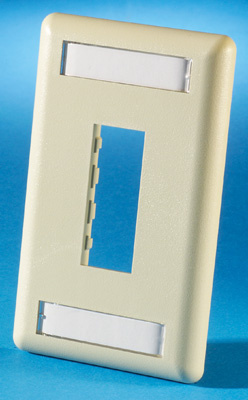 TRACJACK FACEPLATE, TWO-PORT (SINGLE GANG), PLASTIC | Workstation ...