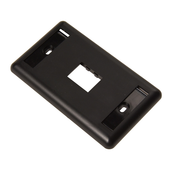 TRACJACK FACEPLATE, ONE-PORT (SINGLE GANG), PLASTIC | Workstation ...