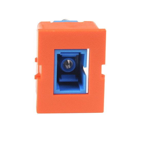 TRACJACK, SC, SIMPLEX, BLUE ADAPTER, FLUSH MOUNT, SINGLE-MODE, ORANGE ...