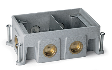 Omnibox® Series Double Gang Cast Iron Floor Box | Concrete Floor Boxes ...