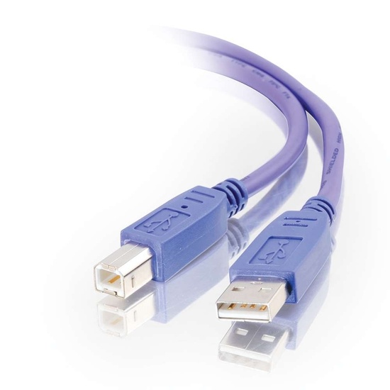 6.6ft (2m) USB 2.0 A/B Cable - Purple | USB 2.0 Cables | USB | Cables