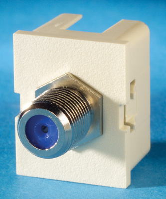 TracJack Module F Connector F/F, Wiremold Ivory | Jacks and Modules ...