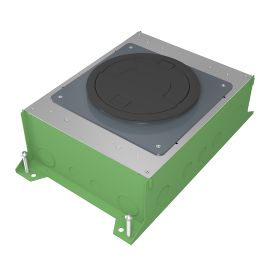 RFBA 10-Gang Round Cover Floor Box - On Grade | Concrete Floor Boxes ...