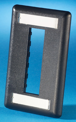 TRACJACK FACEPLATE, TWO-PORT (SINGLE GANG), PLASTIC | Workstation ...
