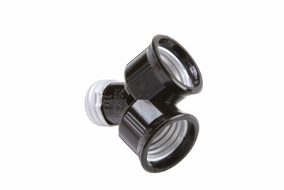 15A/250V, 660W Medium Base Single Lampholder-to-Twin Lampholder