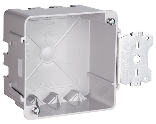 4-in Square box with Threaded Mounting Holes | Wall Boxes | Electrical ...