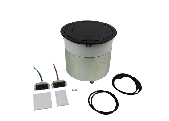 10AT Prewired Evolution™ Series Poke Thru Device, Surface Style Cover ...