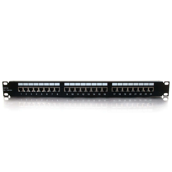 24-Port Cat5E Shielded High density Patch Panel