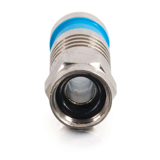 RG6 Quad Compression F-Type Connector with O-Ring Multipack (10-Pack ...