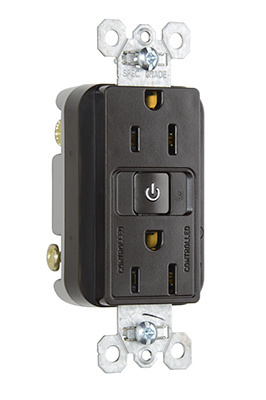 20A, 125V Plug Load RF Half-Control Fed Spec Receptacle, Brown ...
