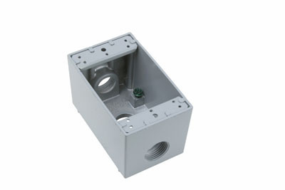 Weatherproof One Gang Deep Box, Gray | Weatherproof Boxes | Electrical ...