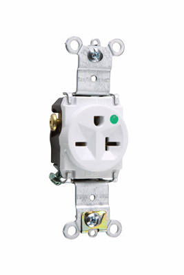 Heavy Duty Hospital Grade Single Receptacles, Back and Side Wire, 20A ...