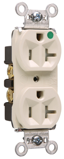 Hospital Grade Tamper Resistant Compact Design Receptacle Back and Side ...