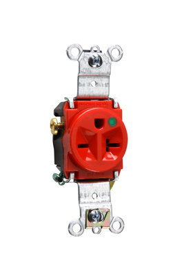 Heavy Duty Hospital Grade Single Receptacles, Back and Side Wire, 20A ...