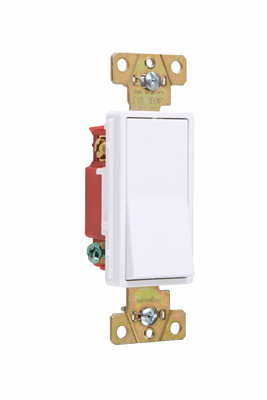 20A 347V Specification Grade 3-Way Decorator Paddle Switch, White ...