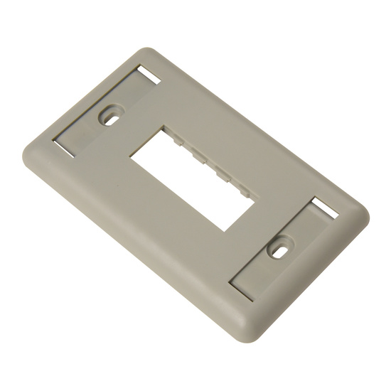 TRACJACK FACEPLATE, TWO-PORT (SINGLE GANG), PLASTIC | Workstation ...