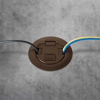 4AT Surface Style Evolution™ Poke-Thru Cover-Bronze | Recessed | Poke ...