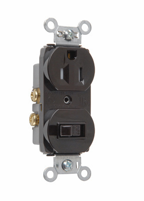 15A 120V 125V Combination Single Pole Switch and Tamper Resistant ...