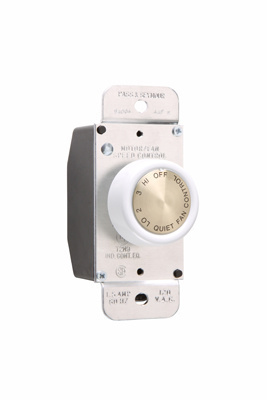Rotary Fan Speed Control, White | Fan Speed Controls | Light Switches ...