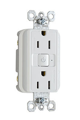 15A, 125V Plug Load RF Dual-Control Fed Spec Receptacle, White ...
