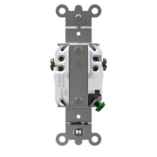 250V Tamper Resistant Heavy Duty Spec Grade Single Receptacle 15A