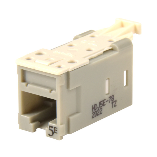 Clarity High Density Jack (HDJ) CAT5E, T568A/B, Dark Gray | Jacks and ...