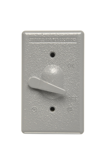 Cast Weatherproof Toggle Switch Cover with Actuating Lever, Gray ...