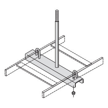 R-0345-12-ZN-BK RUNWAY CENTER HANGER SUPPORT KIT | Cable Runways ...