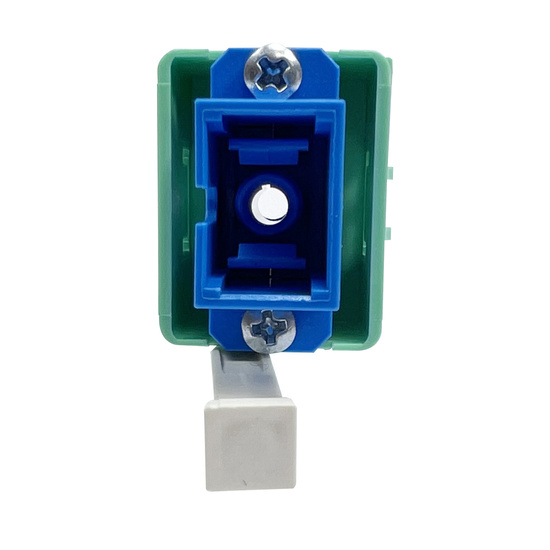 TRACJACK, SC, SIMPLEX, BLUE ADAPTER, FLUSH MOUNT, SINGLE-MODE, LT GREEN ...