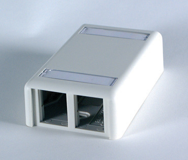 TracJack Plastic Surface Mount Box for Four TracJacks, Two-Sided, with ...