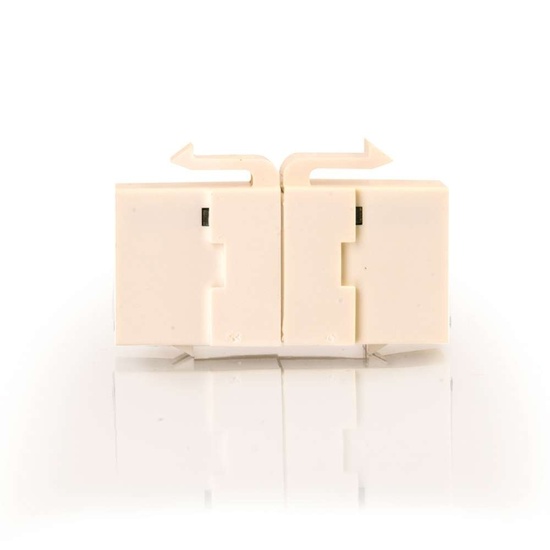 Snap-In USB B/B Female Keystone Insert Module - White