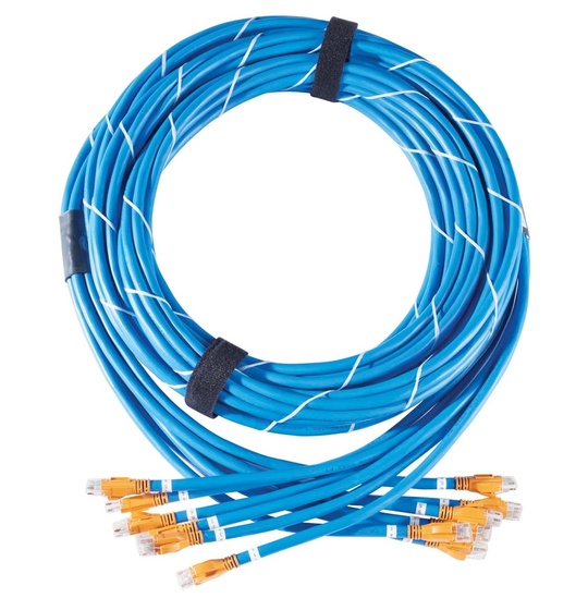 SNAP PRE-TERM, CAT6A, 6 CABLE RISER, 100', BLUE, SPIRAL WRAP ASSEMBLY ...