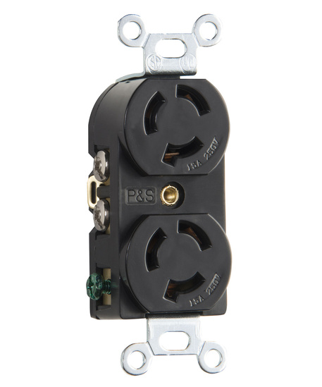 15A NEMA L615 Duplex Receptacle | Turnlok | Plugs and Connectors ...
