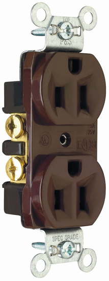 Construction Spec Grade Receptacles Back and Side Wire 15A 125V