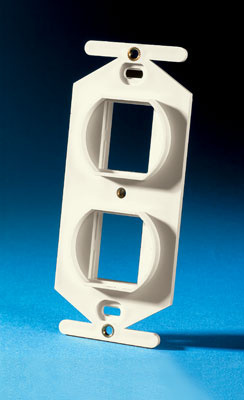 TracJack 106-Type Frame, Two-Port, Wiremold Ivory | Workstation Plates ...