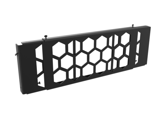 MM20 Horizontal 4-Post Front to Rear Rack Cable Manager - Black ...