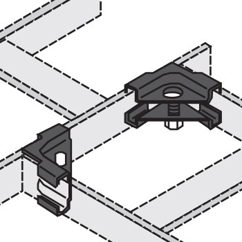1R-1320-ZN-BK RUNWAY 90 DEG HORZ CONN KIT | Cable Runways | Cable Tray ...