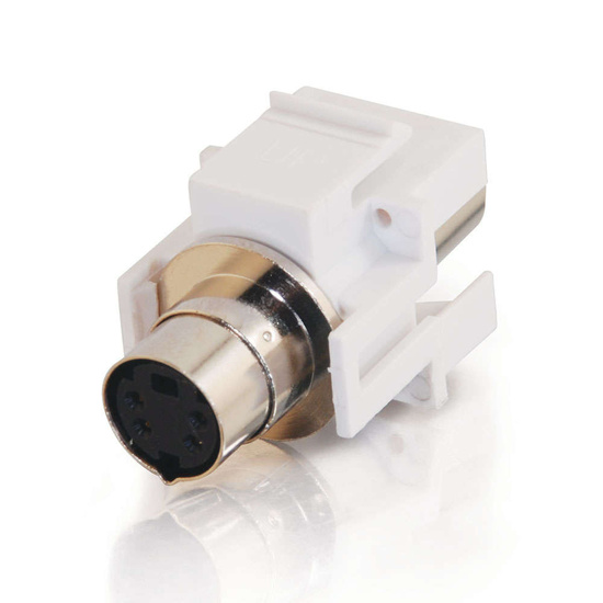 Snap-In S-Video F/F Keystone Module - White | Keystone Jacks and ...