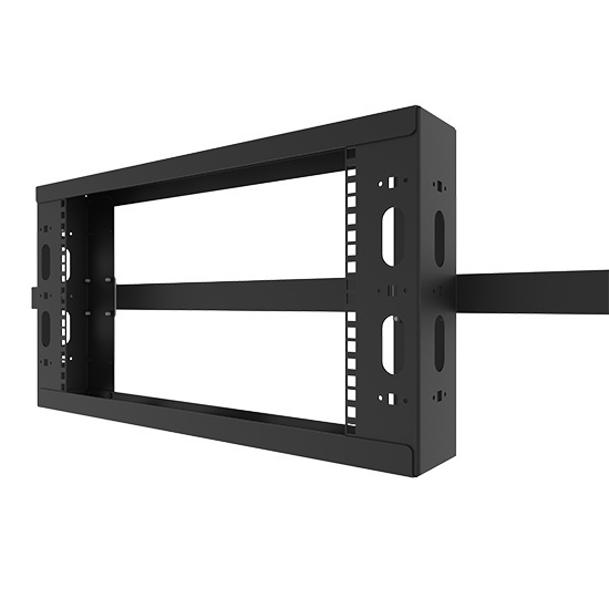 Q-Series Overhead Cable Pathway Rack - 8RU - Black
