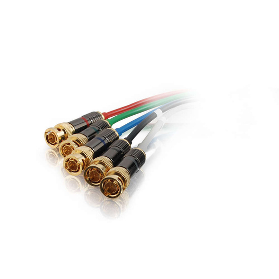 3ft (0.9m) SonicWave® RGBHV (5-BNC) to HD15 VGA Male Breakout Cable