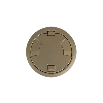 8CT Evolution™ Poke Thru Surface Style Cover, Brass | Recessed | Poke ...