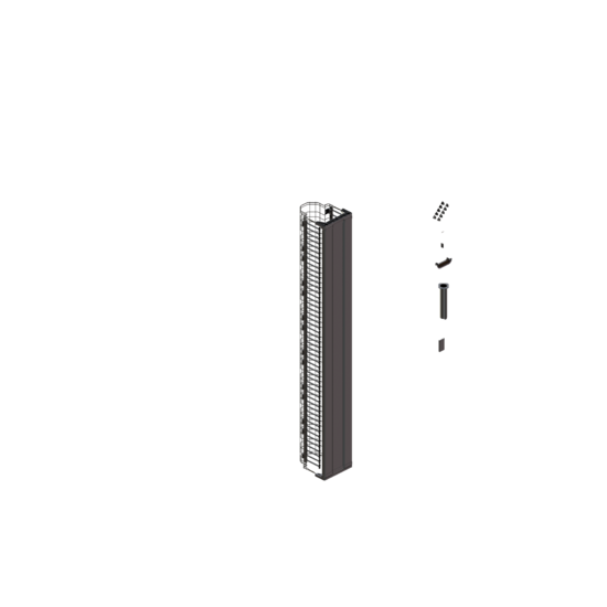 MM20 Vertical Cable Manager with Door, 12" Wide, for 8 ft (51U) Rack ...