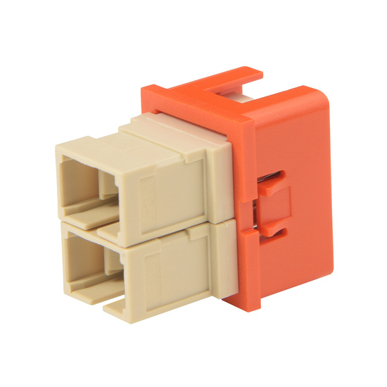 TracJack Module, 2-SC Simplex Multimode, Beige Adapter, Orange Housing ...