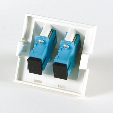 Series II Module, 2-SC Simplex (2 Fibers) Multimode, Aqua adapters, 45 ...