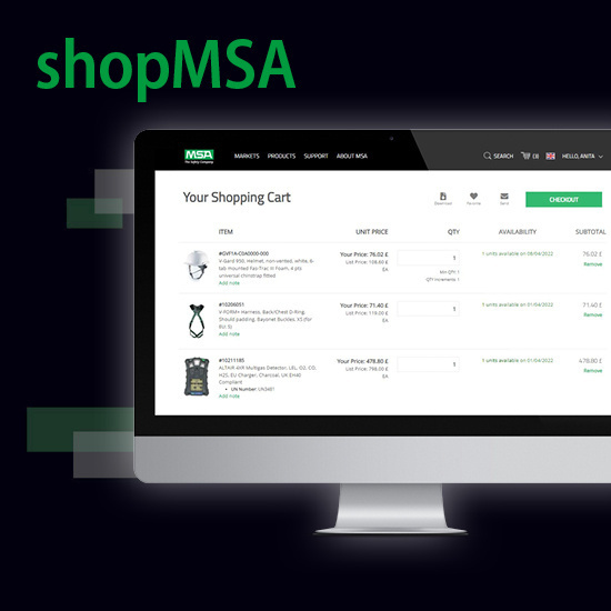 Aktualisierungen shopMSA