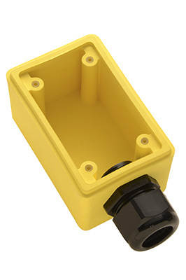 Watertight Deep Yellow Back Box, 1-in NPT Opening for Duplex ...